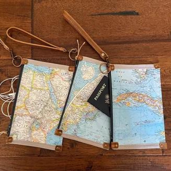 World Map Zipper Pouch | Backpack the World